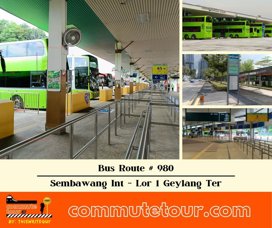 Bus 980 Route Map, Schedule and Bus Stops | Singapore
